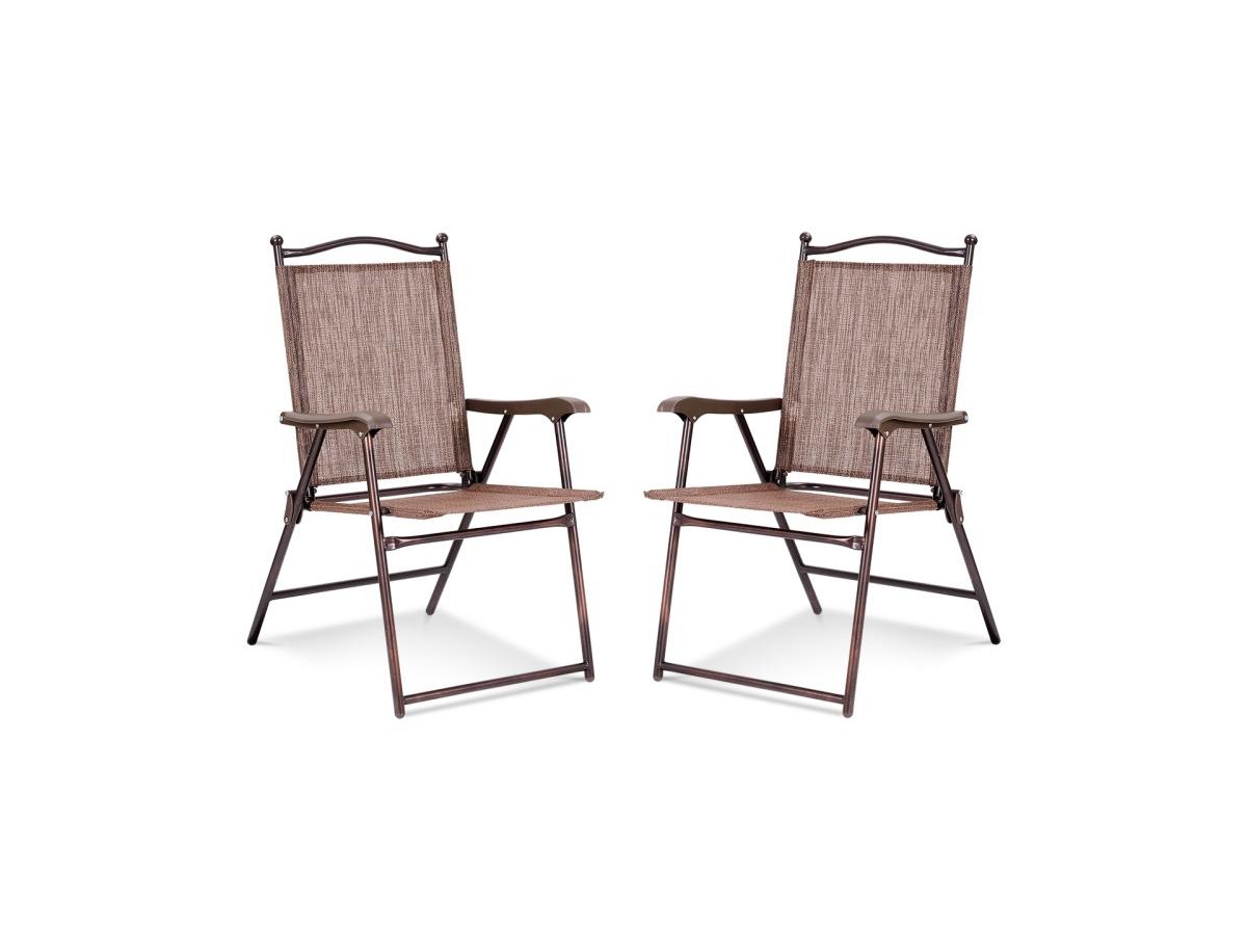 Click here for Slickblue Set of 2 Patio Folding Sling Back Campin... prices