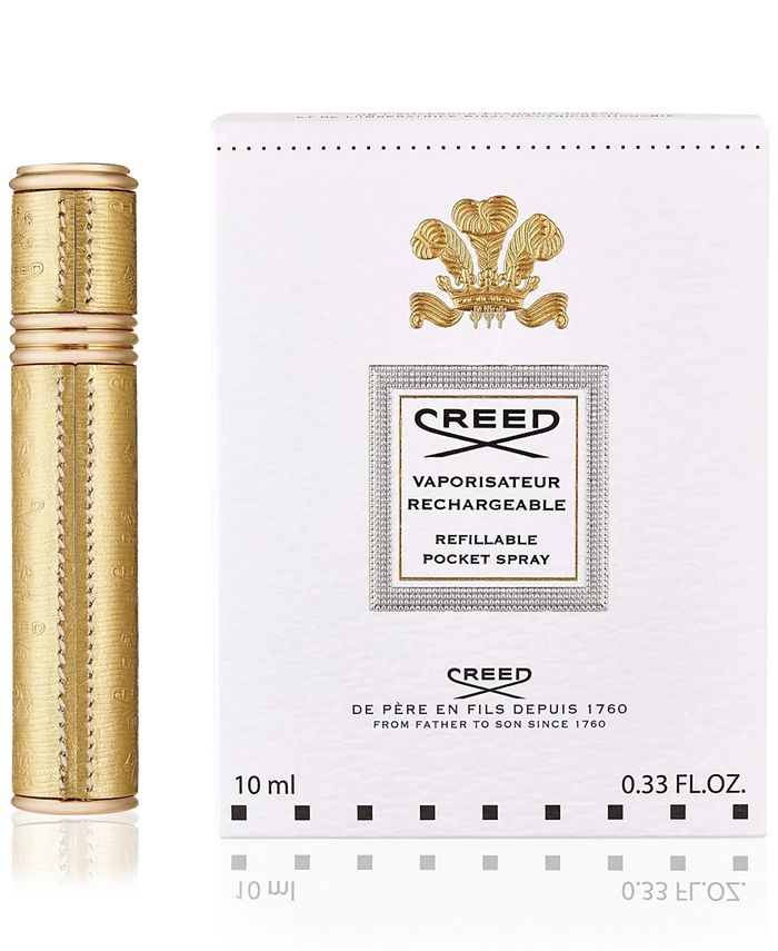CREED Refillable Travel Perfume Atomizer - Gold/Gold, 0.33 oz. - Macy's