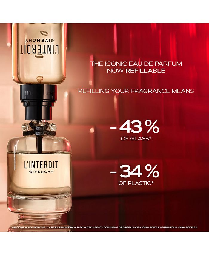 Givenchy L'Interdit Eau de Parfum Refillable Spray, 3.3 oz. - Macy's