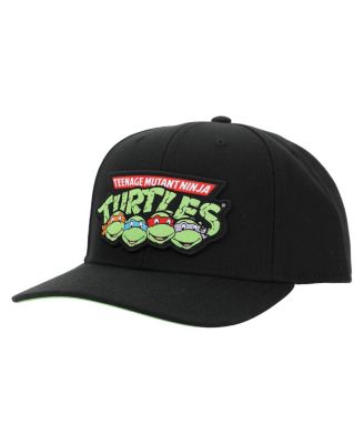 TEENAGE MUTANT NINJA TURTLES Men's TMNT Retro Logo with Turtle Heads ...