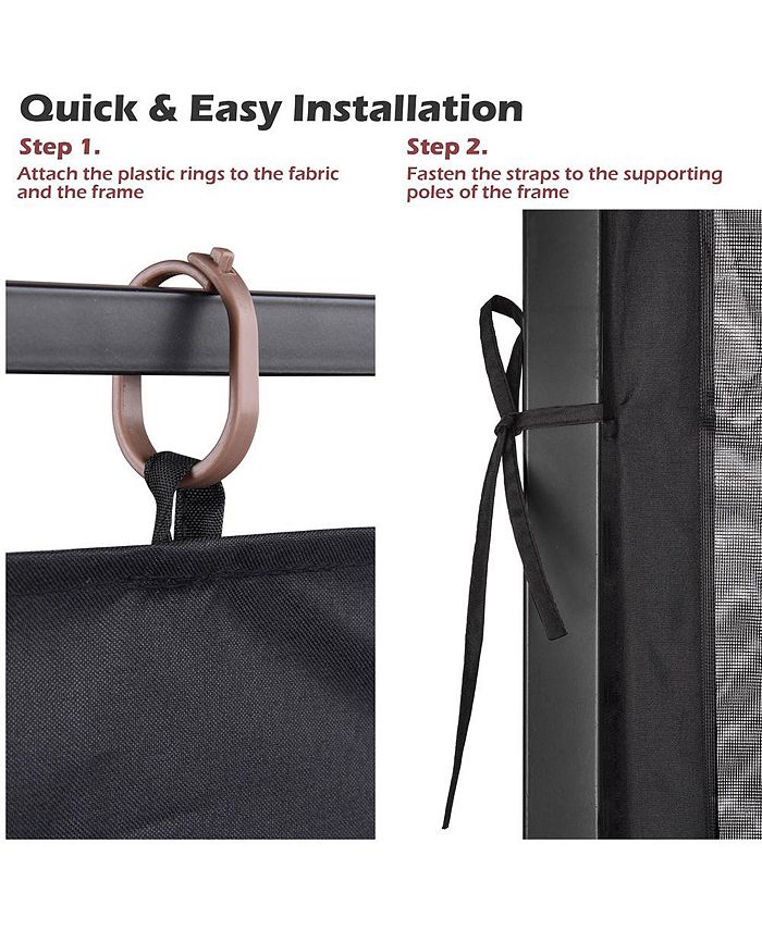 Yescom 19x6ft Universal Replacement Mosquito Mesh Netting Zip Walls ...