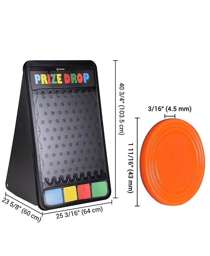 WinSpin 41x25" Large Prize Drop w/ LED Light 24 Pucks Board Game ...