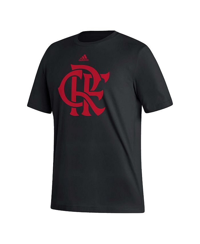 adidas Men's Black CR Flamengo Vertical Back T-Shirt - Macy's