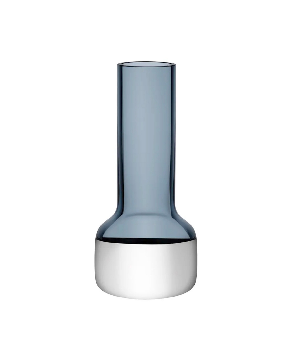 Click here for Nude Glass Contour Bud Vase - Blue prices