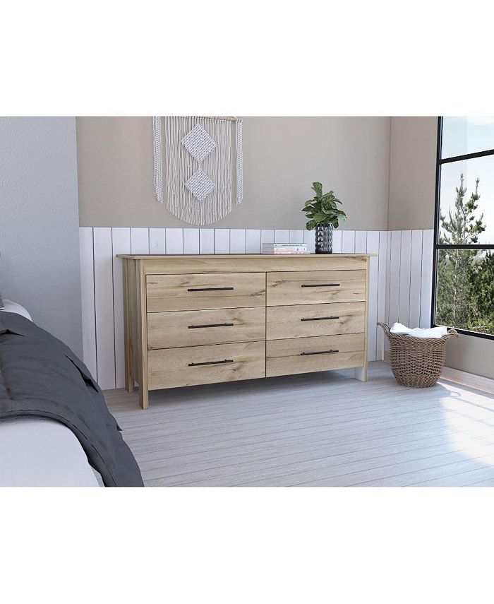FM FURNITURE Luxor 6 Drawer Double Dresser - Macy's