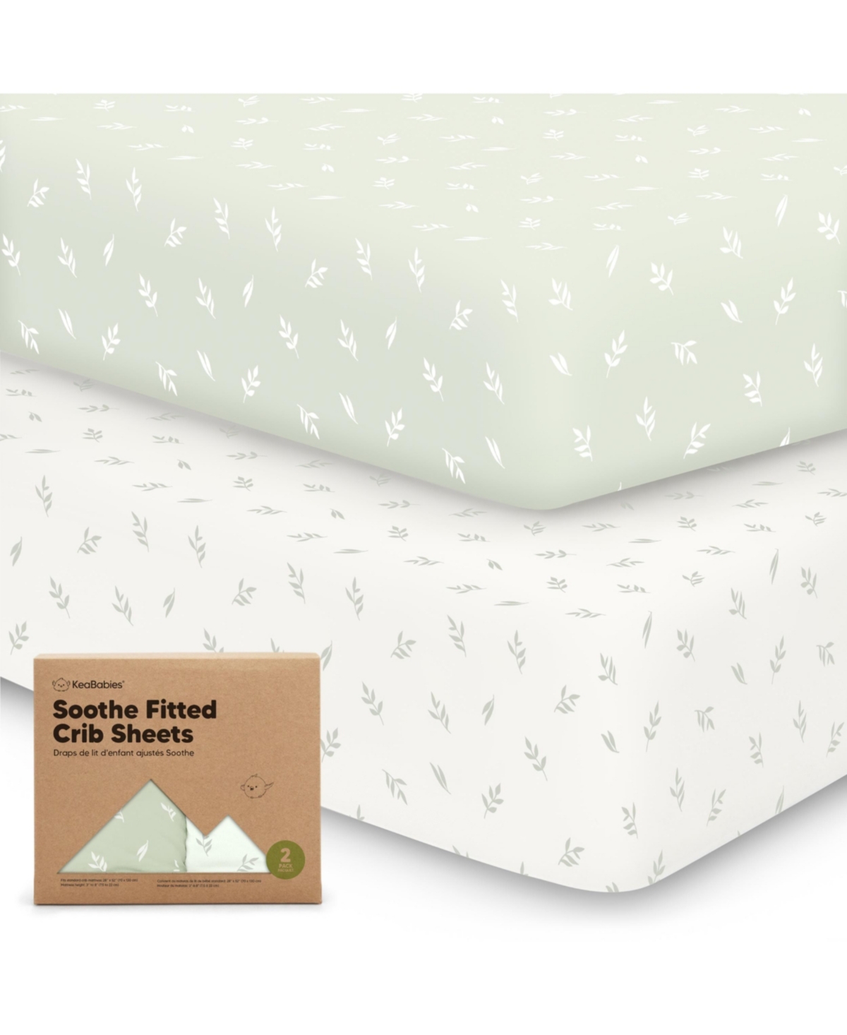 Click here for KeaBabies 2pk Soothe Fitted Crib Sheets Neutral  B... prices