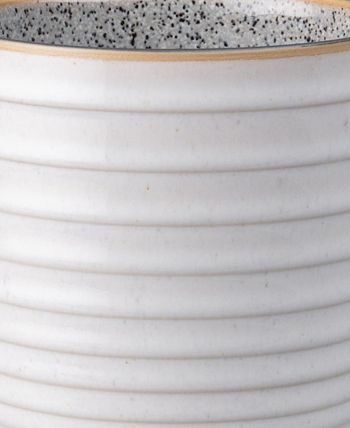 Denby Studio Craft Grey/White Ridged Mug - Macy's