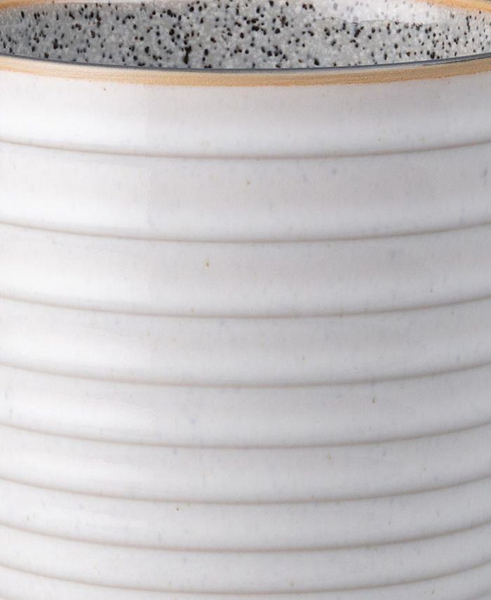 Denby Studio Craft Grey/White Ridged Mug - Macy's