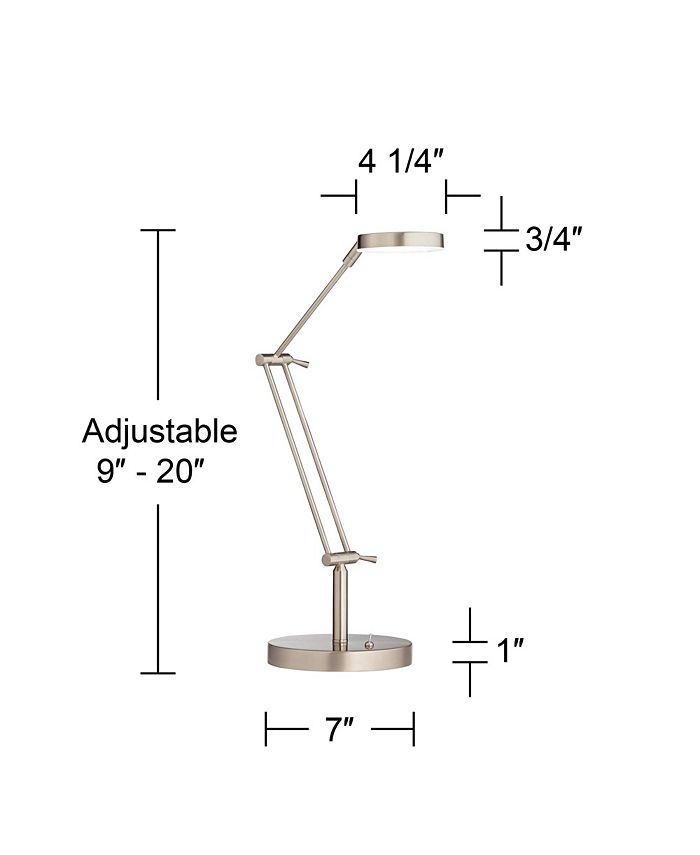 360 Lighting Xenos Modern Table Lamp 20" High with USB Charging Port ...