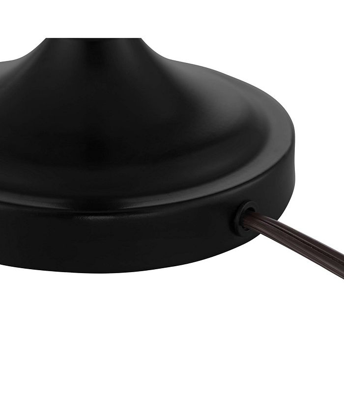 360 Lighting Carter Traditional 3 Piece Table Floor Lamp Set Black ...