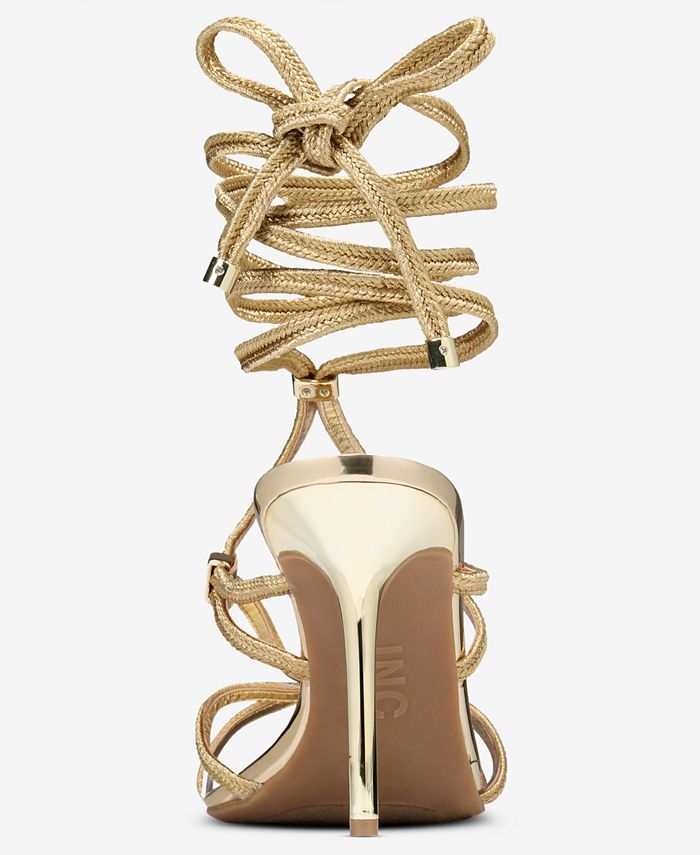 I.N.C. International Concepts Women's Laqueta Lace-Up Dress Sandals ...