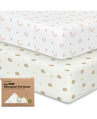 KeaBabies Waterproof Crib Sheets for Boys, Girls, 2pk Baby Fitted Crib ...