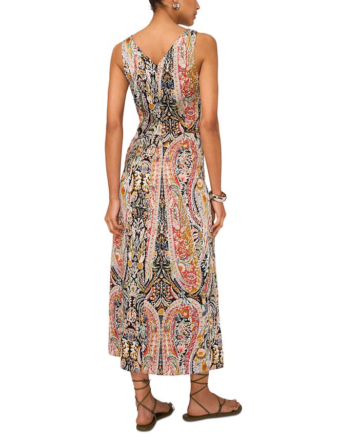 1.STATE Women's Sleeveless V-Neck Paisley Midi Dress - Macy's