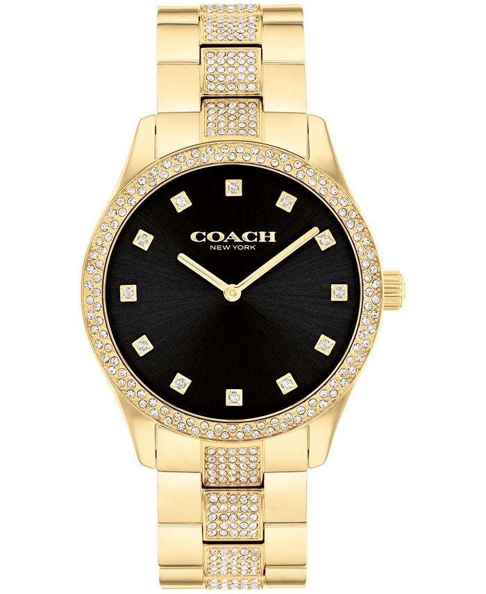 COACH Unisex Gold Brooks Stainless Steel Crystal Watch 38mm - Macy's