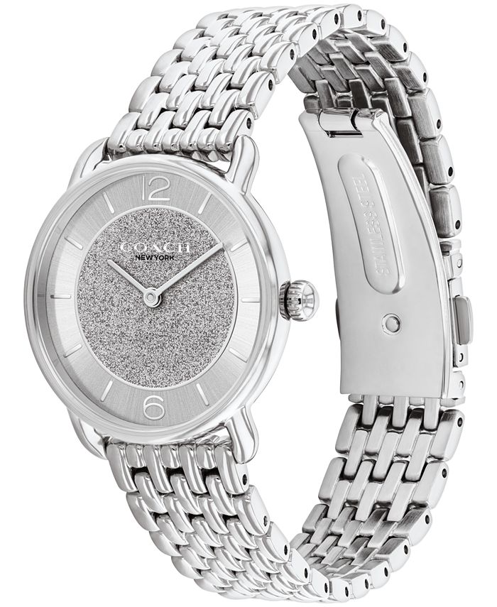 COACH Women's Silver Elliot Stainless Steel Watch 28mm - Macy's