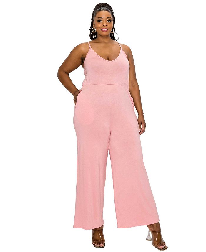 L I V D Plus Size Raven Wide Leg Pocket Jumpsuit - Macy's