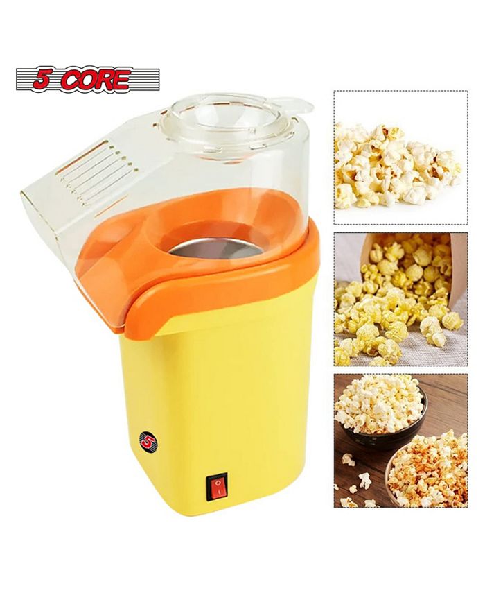 5 Core Popcorn Machine 16 Cup Capacity Hot Air Popper Mini Portable ...