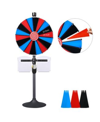 WinSpin 24" DIY Prize Wheel Tabletop Floor Stand Spin Game w/ Brochure ...