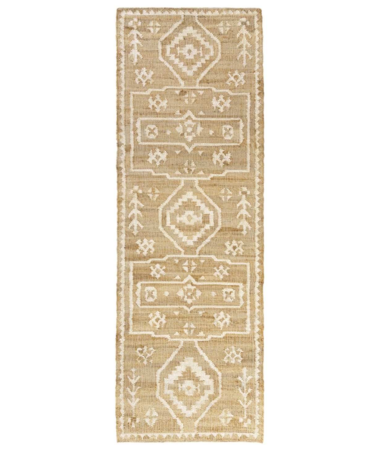 Click here for Lr Home Brantley 26x8 Runner Area Rug - Tan/ Ivory prices