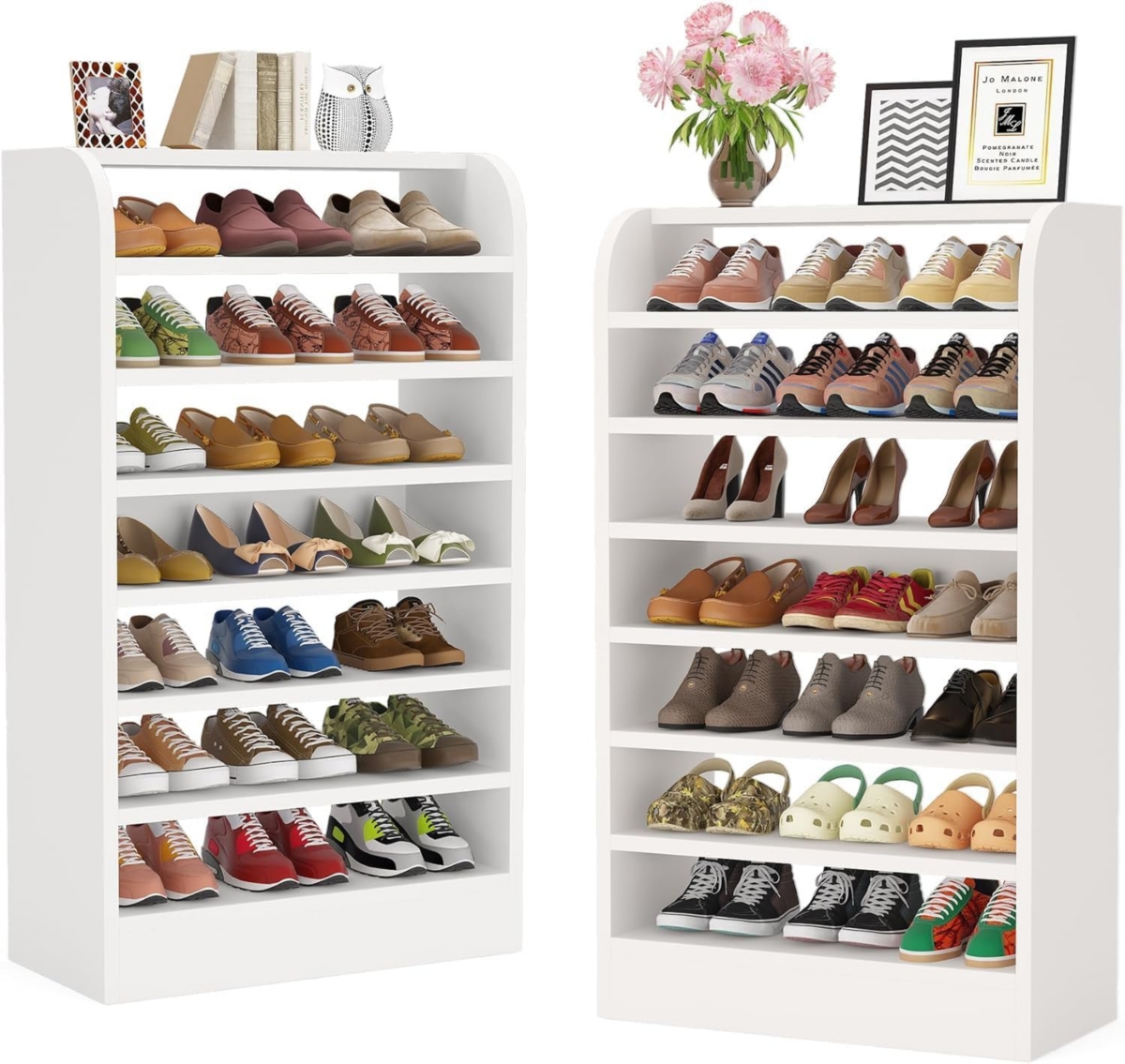 Click here for Tribesigns Shoe Rack for Entryway  8-Tier Tall Sho... prices