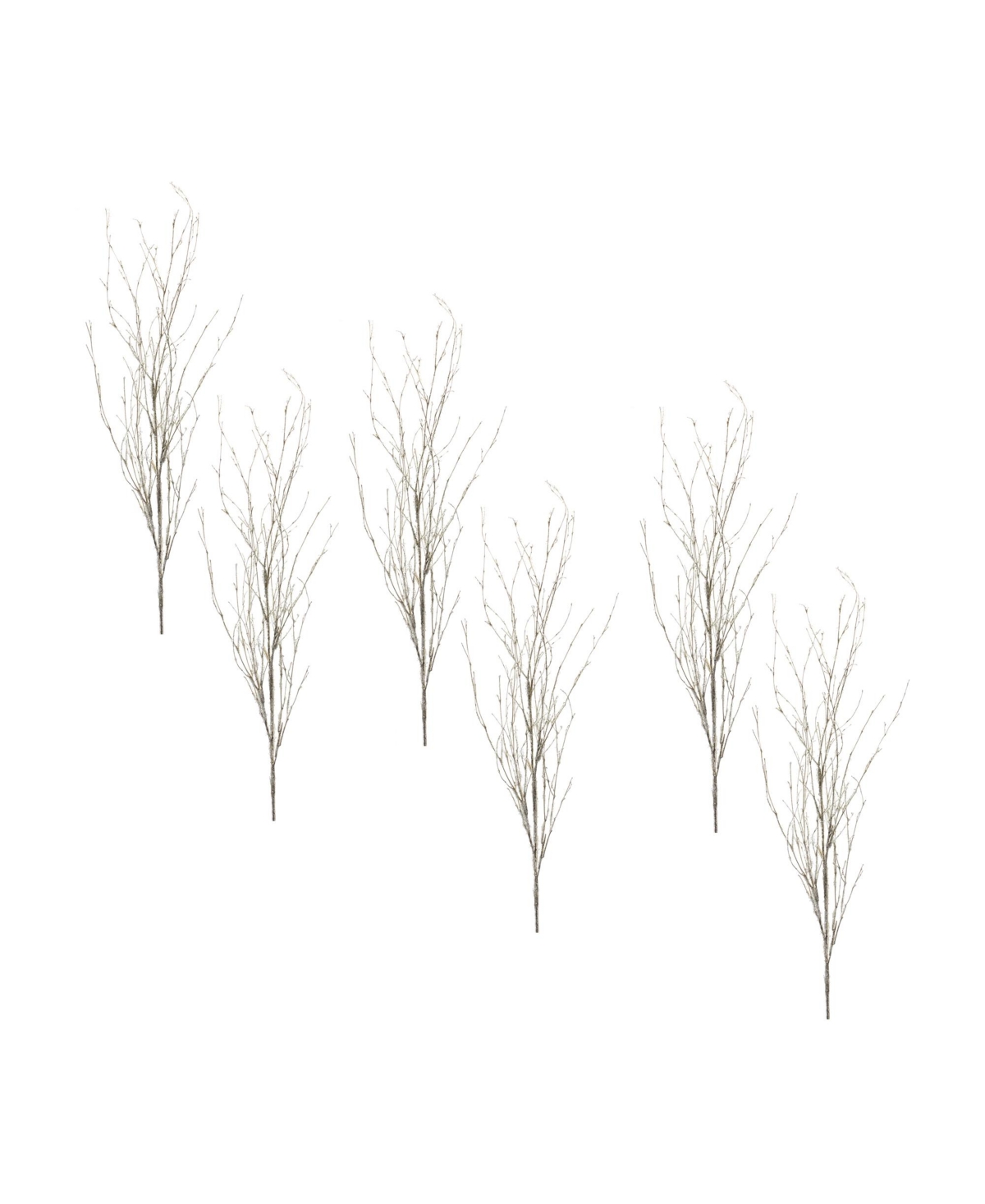 Click here for Artificial Glittered Branches (Set of 6) Sparkle-f... prices