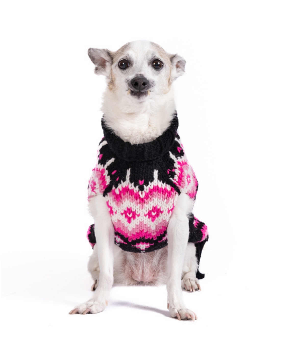 Click here for Chilly Dog Xxxl Artic Pink Dog Sweater - Black prices