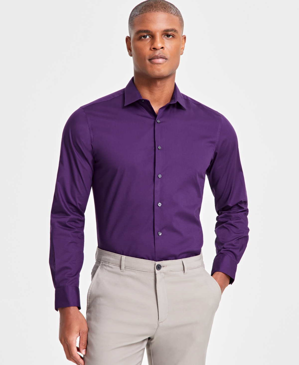 Click here for Alfani Mens Slim-Fit Solid Dress Shirt  Created fo... prices