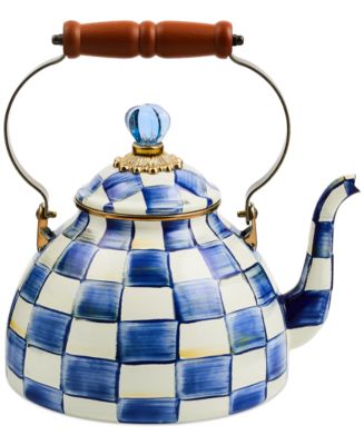 Mackenzie-Childs Royal Check 3-Qt. Tea Kettle - Macy's