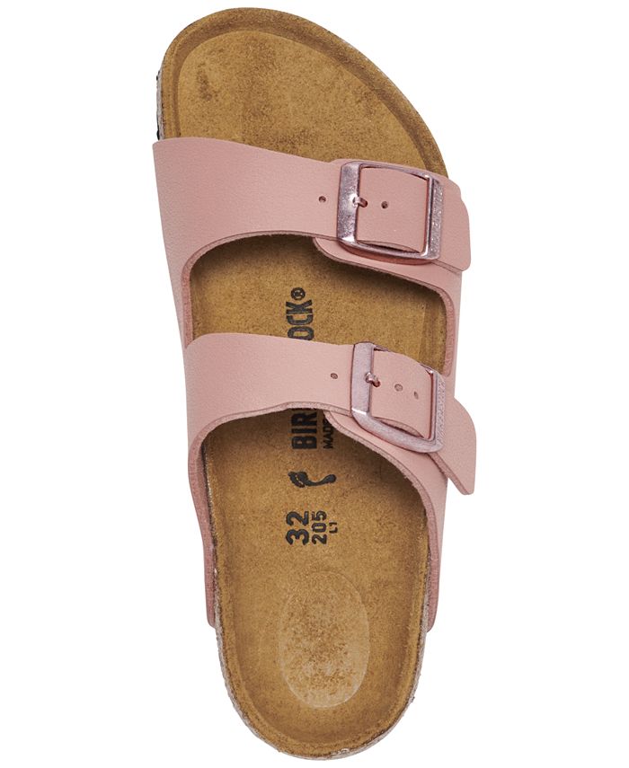 Birkenstock Little Girls Arizona Birkibuc Sandals from Finish Line - Macy's