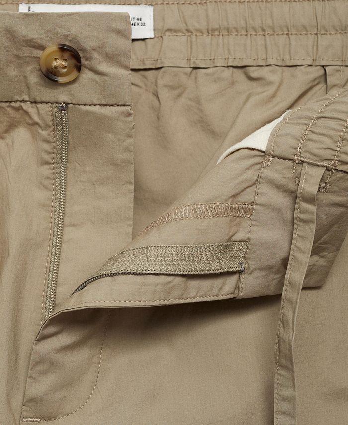 MANGO Men's Drawstring Cotton Trousers - Macy's