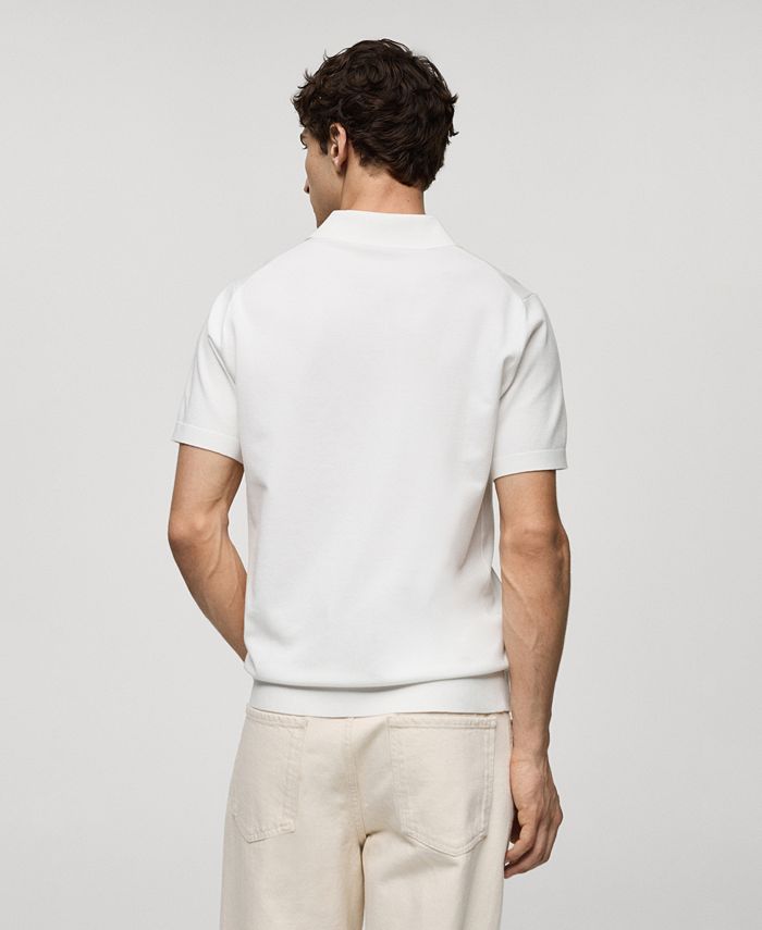 MANGO Men's Fine-Knit Polo Shirt - Macy's
