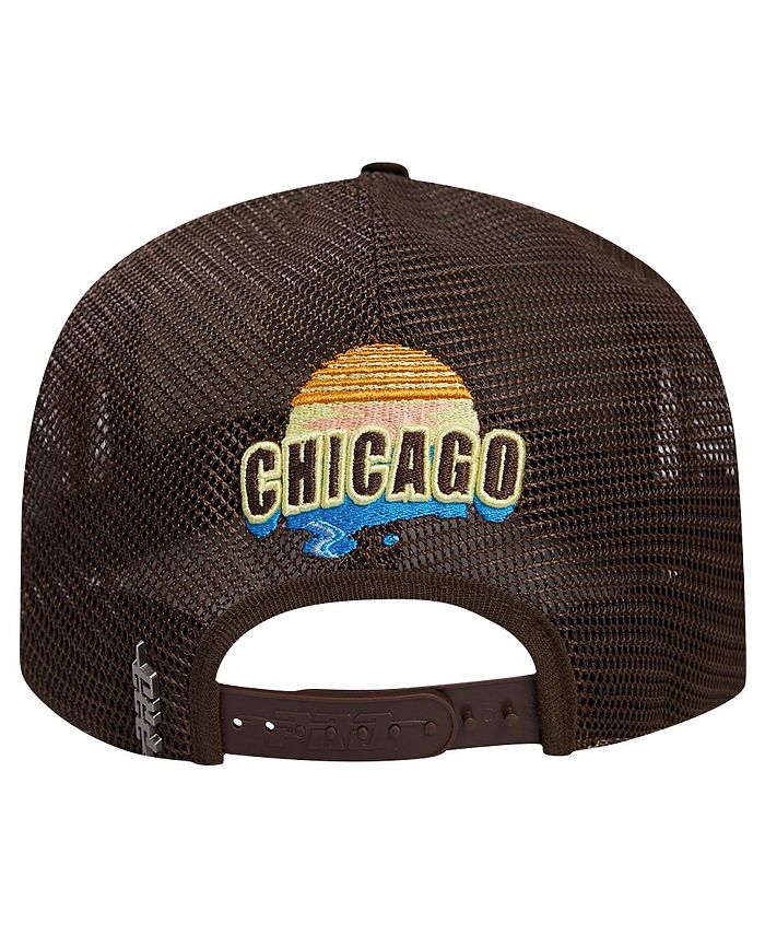 Pro Standard Men's Cream/Brown Chicago Bulls Glint Sunset Snapback Hat ...