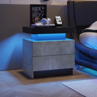 Streamdale Furniture Stunning LED Side Table Modern Decor for Any Room ...