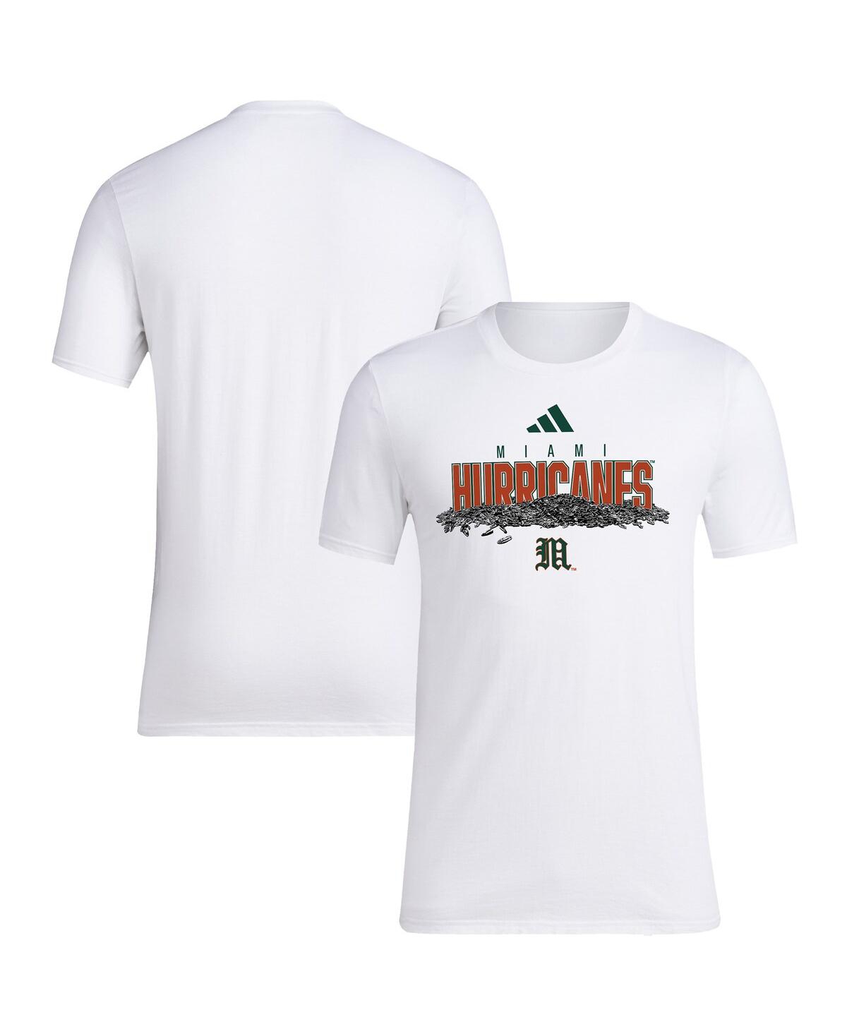 Click here for Adidas Mens White Miami Hurricanes Baseball Sunflo... prices