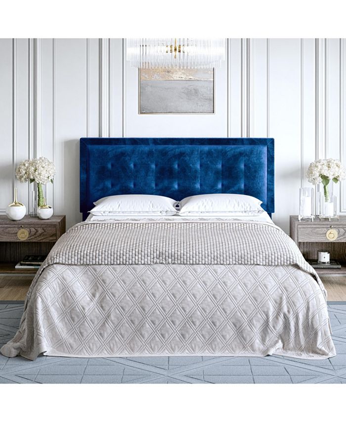 Boyd Sleep Zoe Velour Upholstered Headboard - Macy's
