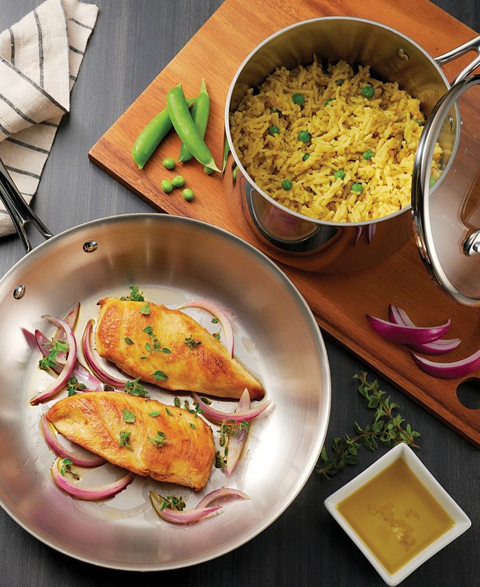 Tramontina TriPly Clad Stainless Steel Glass Lid 12 Pc Cookware Set ...