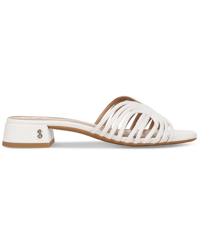Sam and Libby Women's Della Slip On Strappy Flat Sandals - Macy's