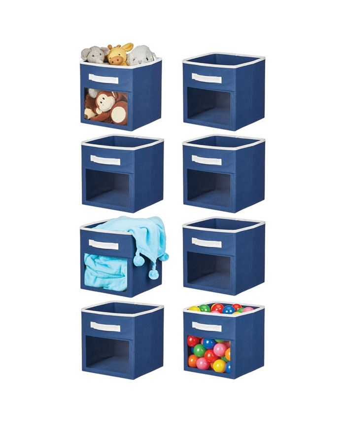 mDesign Fabric Baby Nursery Storage Cube with Front Window - Macy's