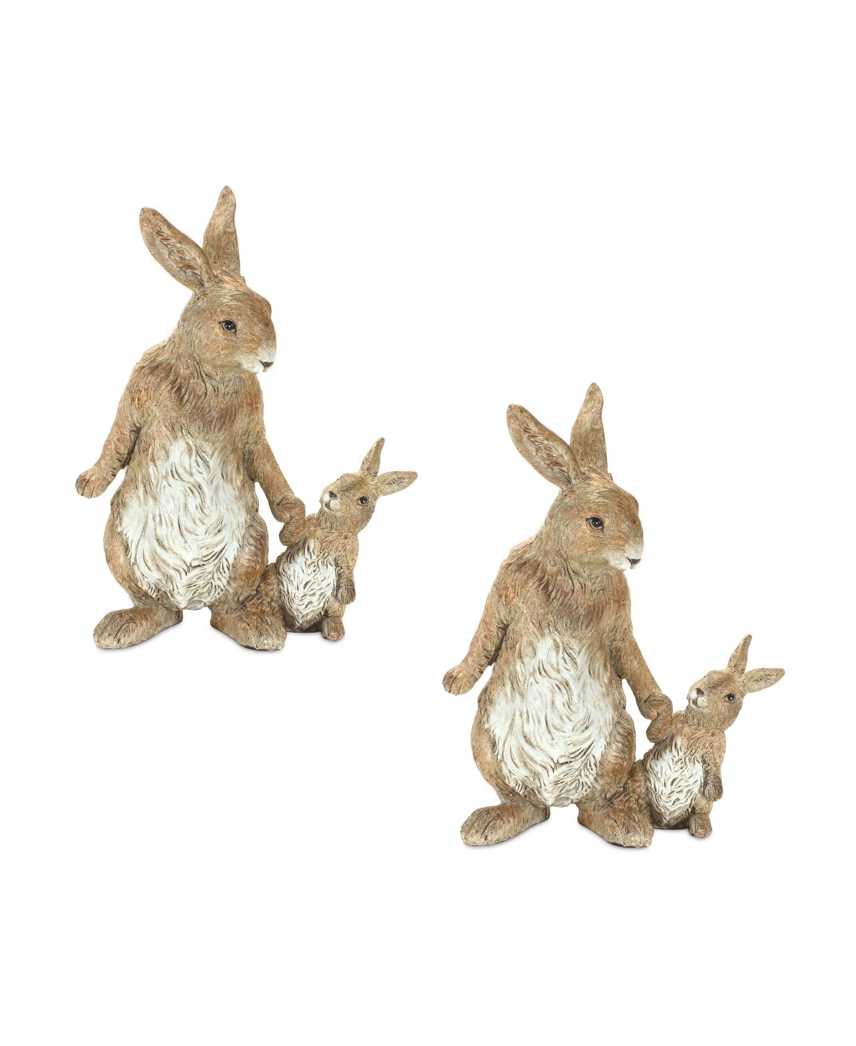 Click here for Slickblue Stone Mother Rabbit And Baby Bunny Figur... prices