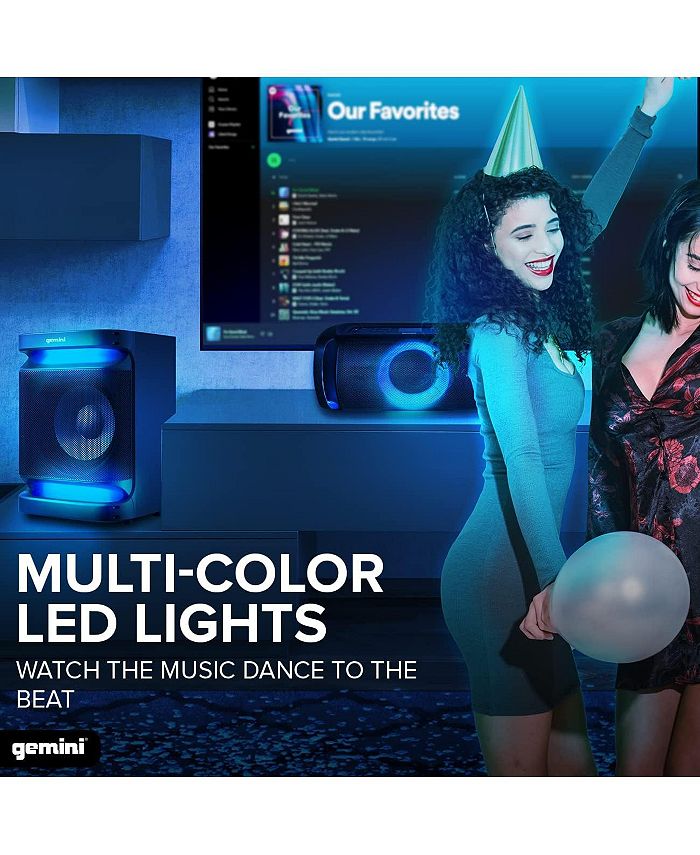 Gemini Dual 12” Home Stereo System With LED Party Lighting - Macy's