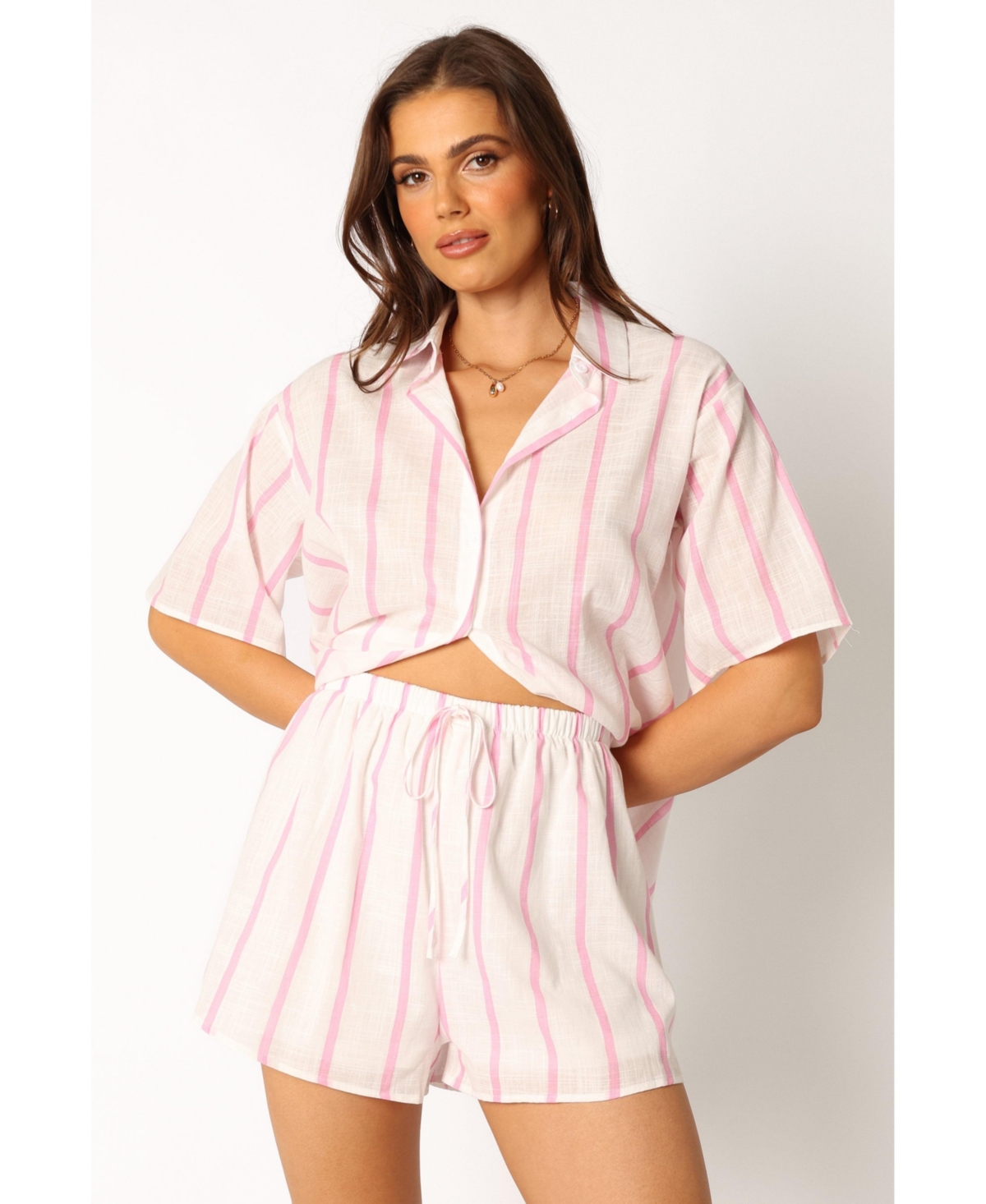 Click here for Petal and Pup Womens Costa Short Set - White prices