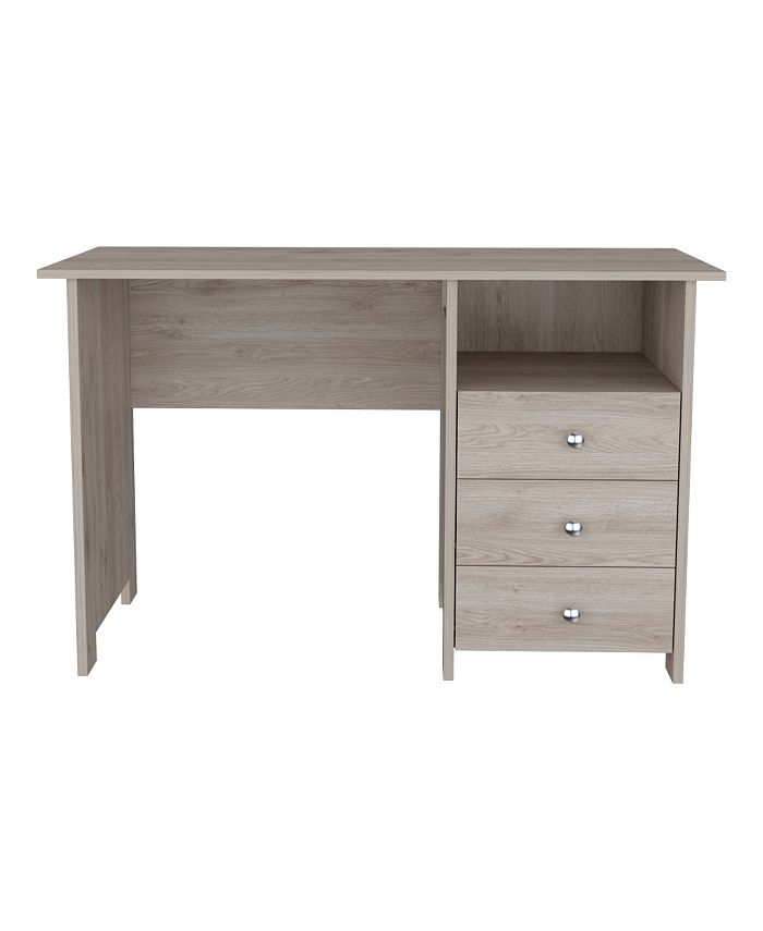 FM FURNITURE Jacksonville 3 Drawers Computer Desk with Open Storage ...