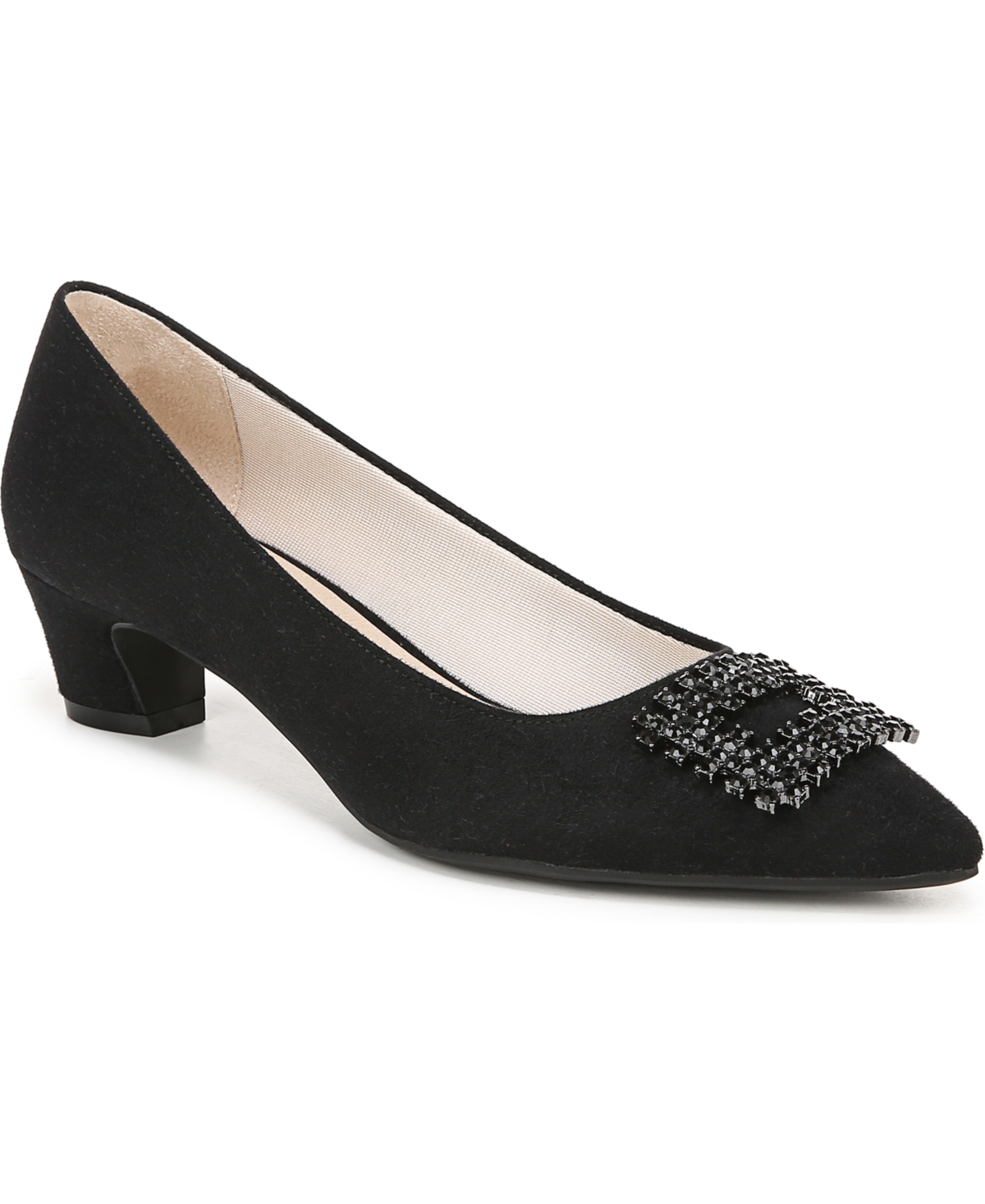 Click here for LifeStride Minx-Bling Kitten Heel Pumps - Black Mi... prices