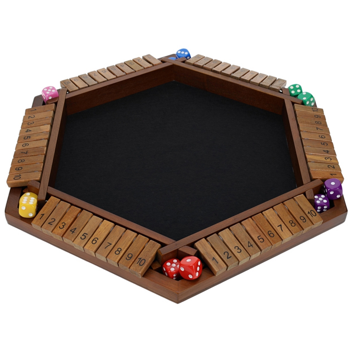 Click here for Pacific Shore Games 6 Player 14 in. Shut The Box B... prices