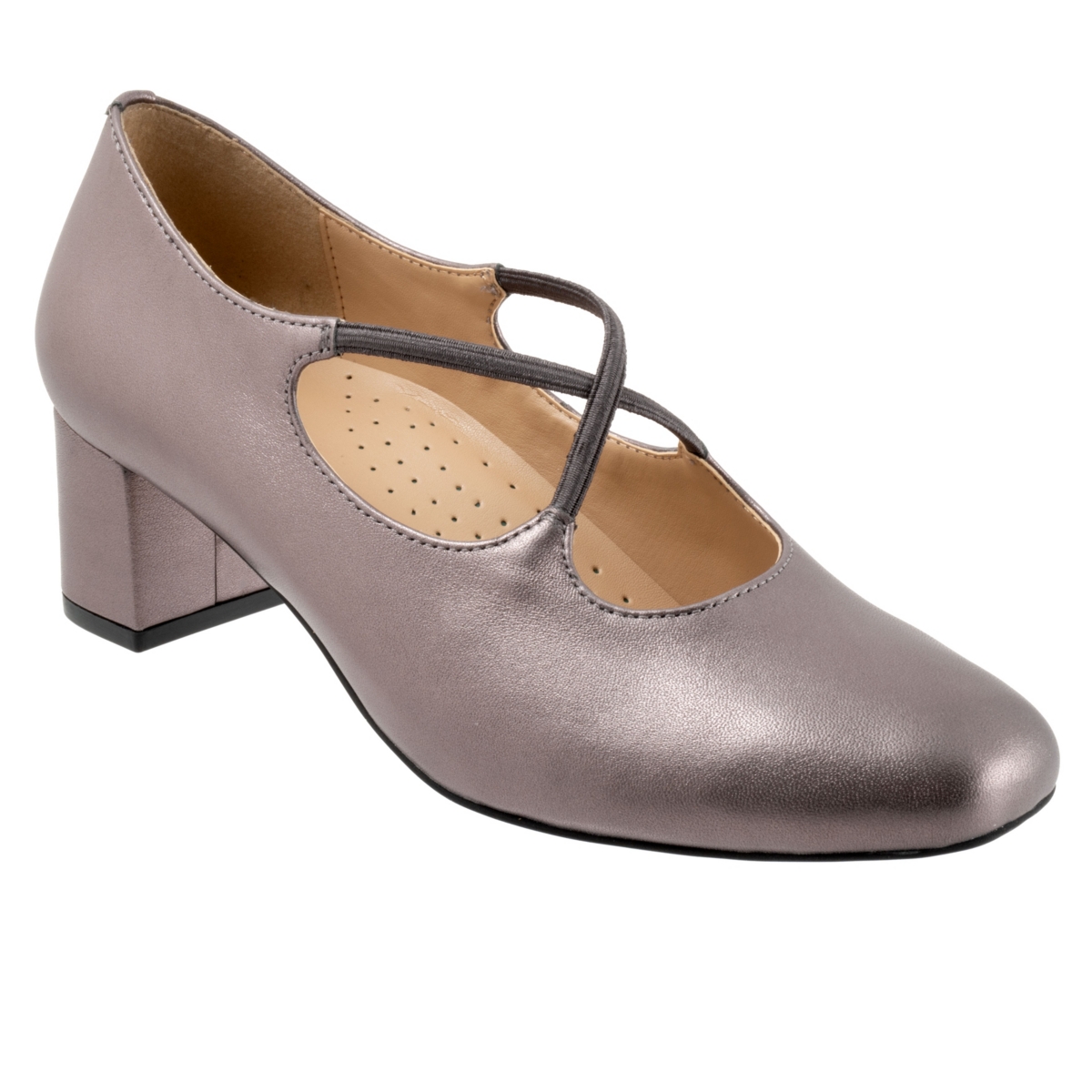 Click here for Womens Trotters Demi Pumps - Pewter prices