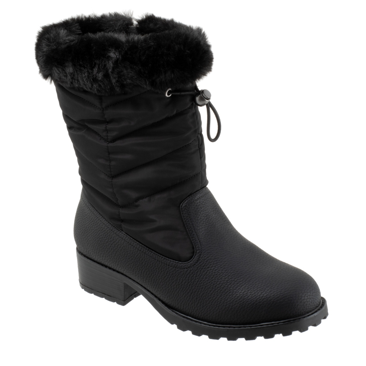 Click here for Trotters Bryce Boot - Black tumbled prices