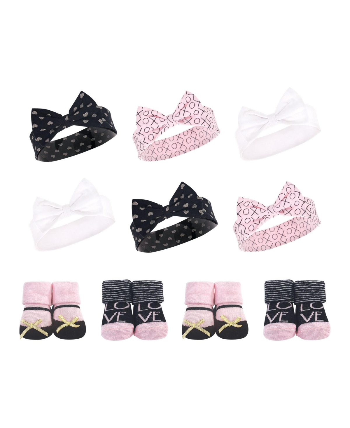 Click here for Hudson Baby Baby Girls 10Pc Headband and Socks Set... prices