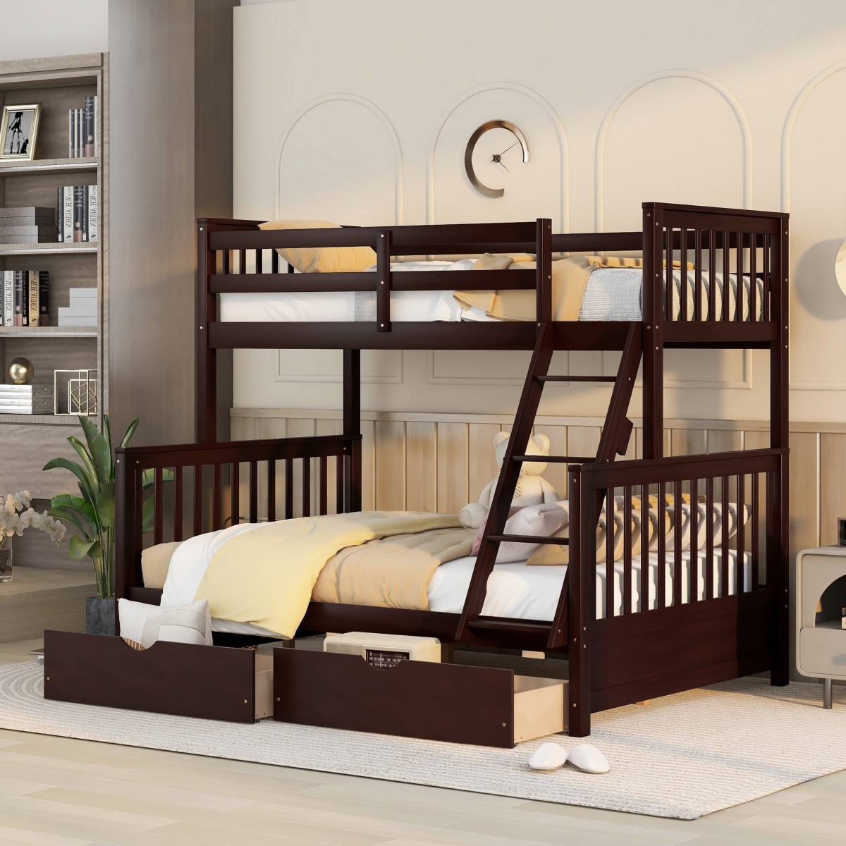Click here for Streamdale Twin-Over-Full Bunk Bed With Ladders An... prices