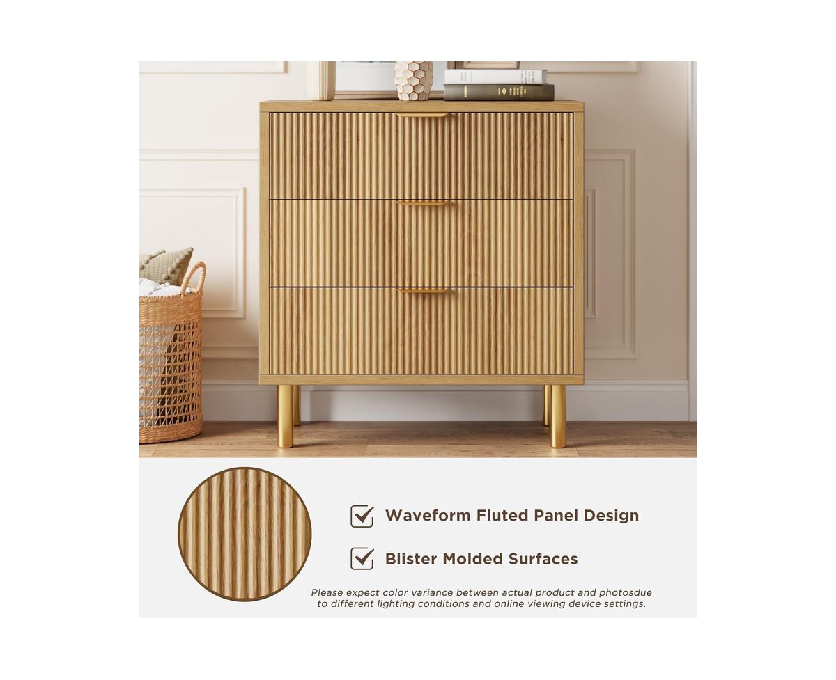 Click here for Idealhouse Wood color 3 Drawer Dresser for Bedroom... prices