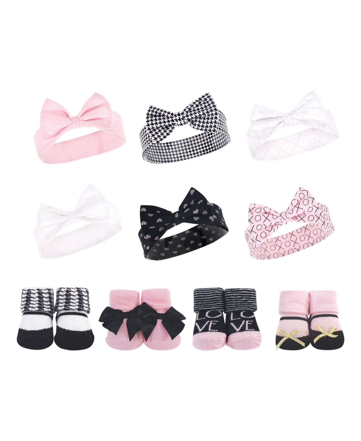 Click here for Hudson Baby Baby Girls 10Pc Headband and Socks Set... prices